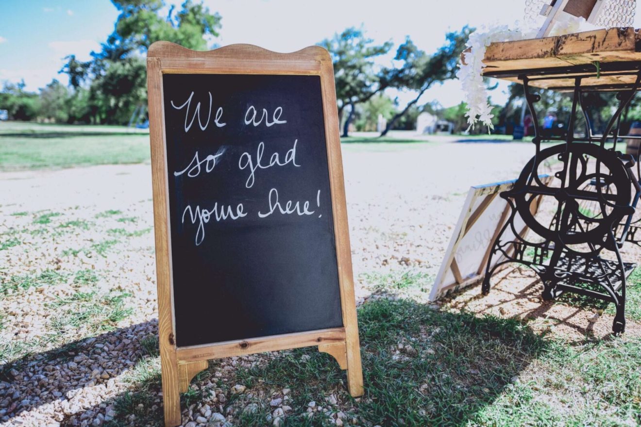 Standing Chalkboard Sign - Mimi's Party Palace