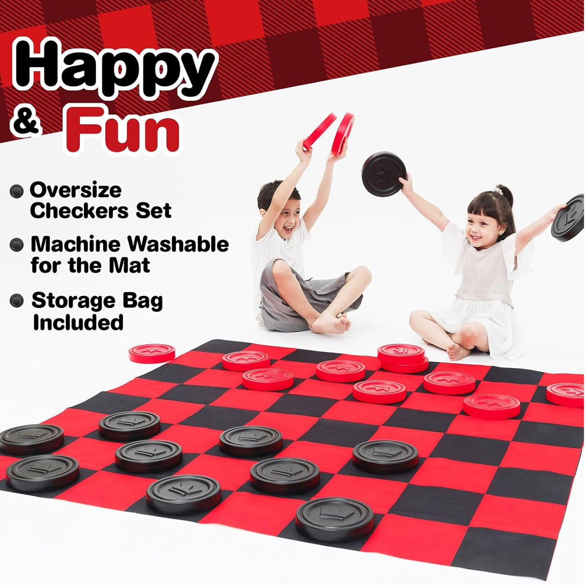 Jumbo Checkers Game Set – 58